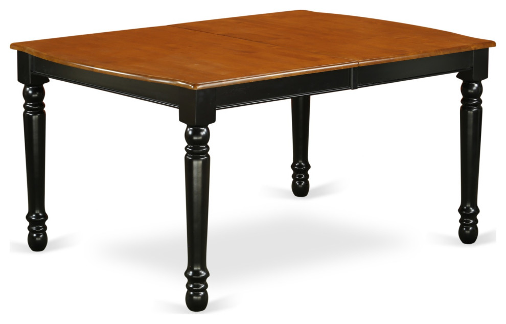 Dover Dining Room Table With 18" Butterfly Leaf -Black and Cherry ...