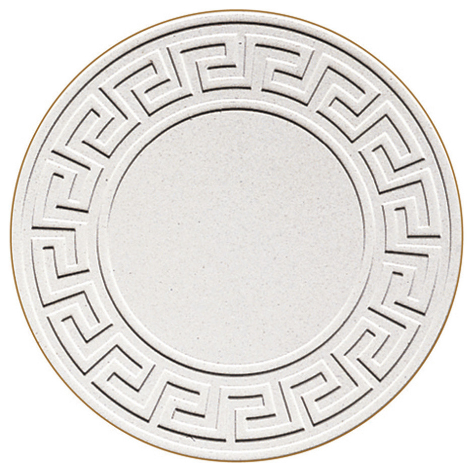 Greek Key Etched Stone Coasters, Set of 8, 4.5x1.38x1.38 ...