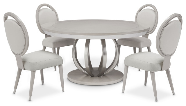 Eclipse Round Dining Table - Moonlight Gray - Contemporary - Dining ...