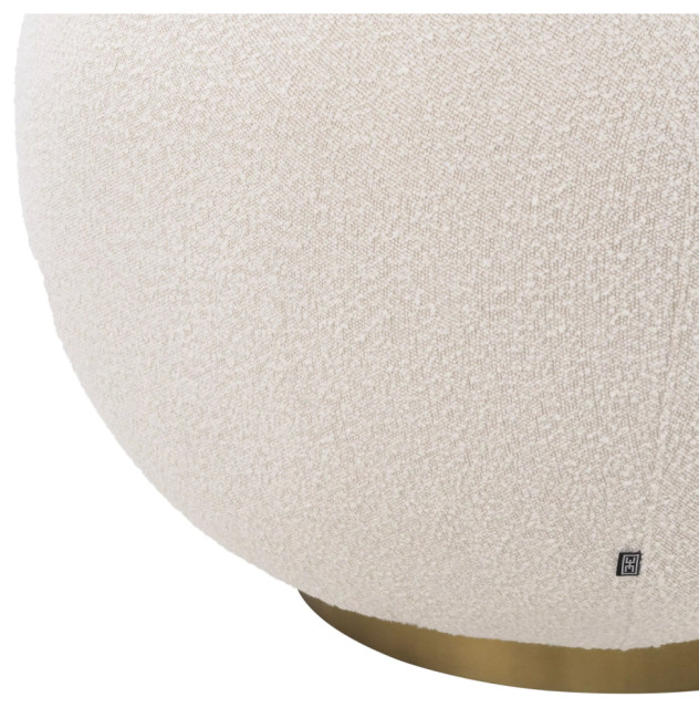 Round Cream Boucl√© Swivel Chair | Eichholtz Bollinger - Contemporary ...