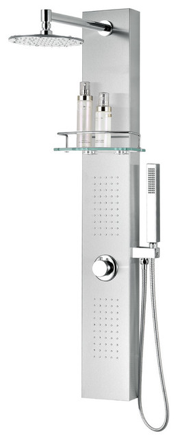 ANZZI Coastal 44" Full Body Shower Panel System With Rain Shower ...