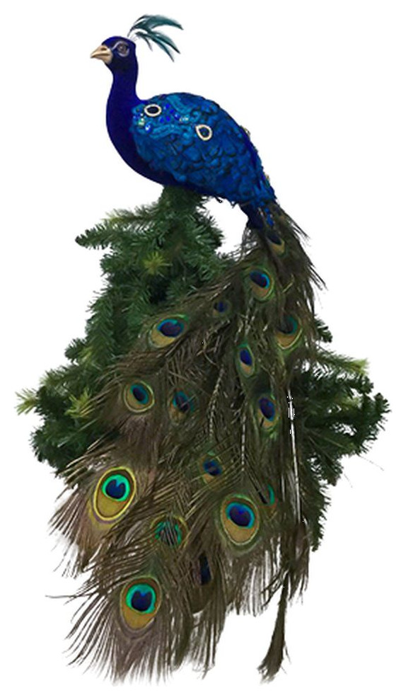 Katherine's Collection 2020 Exotic Peacock Tree Topper - Tropical ...