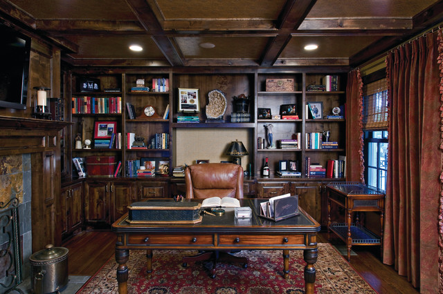 Colonial Home Office Layout