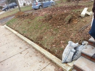 Help with 6x6 retaining wall 18 inches over grade