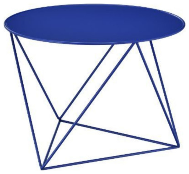 Ergode Accent Table Blue Finish - Contemporary - Side Tables And End ...