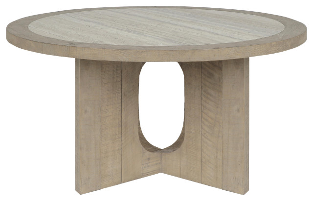 Talbot 55" Reclaimed Solid Wood Dining Table, Natural Tone ...