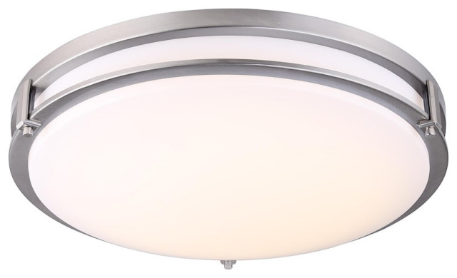 Canarm Gilda LED Flush Mount, Brushed Nickel, LFM228A19BN ...