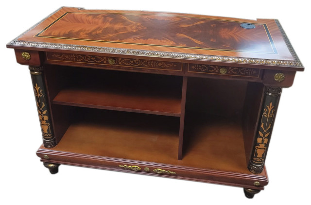 Solid Wood Computer Table - Traditional - Desks And Hutches - by ...