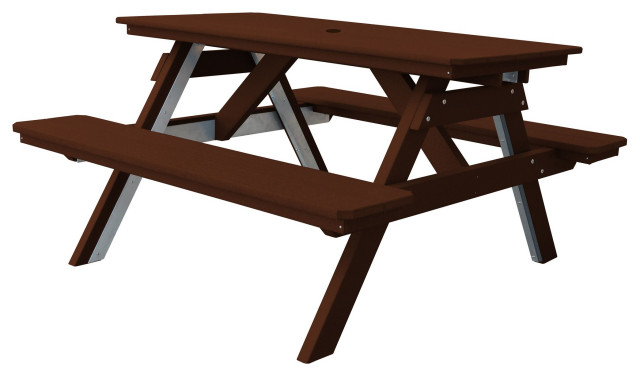 Poly Lumber Picnic Table, 5' - Transitional - Outdoor Dining Sets - by ...