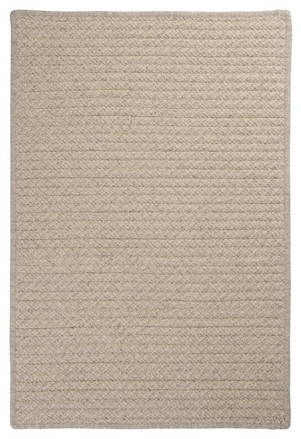 Natural Wool Houndstooth Rug, Cream, 2'x8' Runner - Contemporary - Hall ...