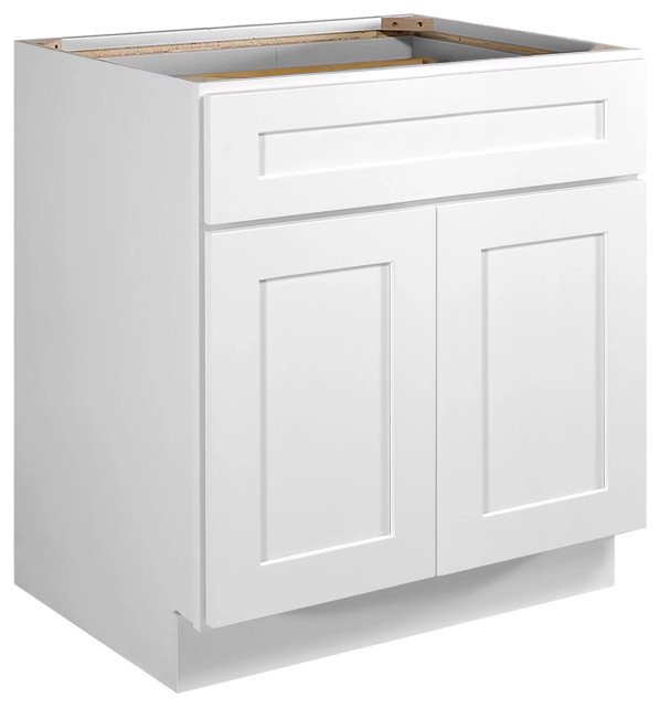Modern Base Storage Cabinet, Framed Accented Doors & Soft Close ...