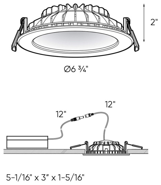 4" Round Indirect LED Recessed Light, 6" - Modern - Recessed Trims - by ...
