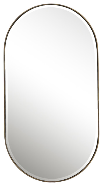 Uttermost Lago Oval Gold Mirror - Contemporary - Wall Mirrors - by ...