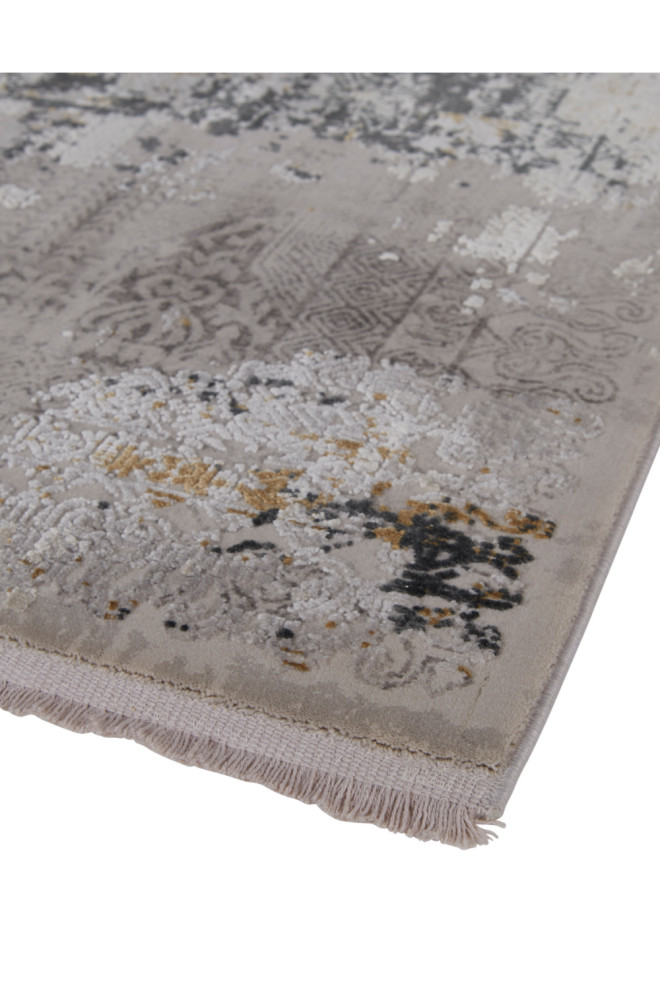 Charcoal and Yellow Interwoven Rug M, Andrew Martin Parisa ...