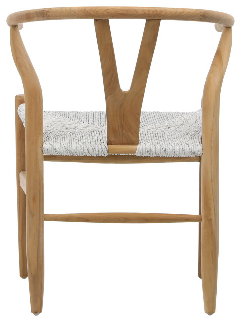 Jasmine Chair with Paper Seat, Natural Light Brown - Beach Style ...