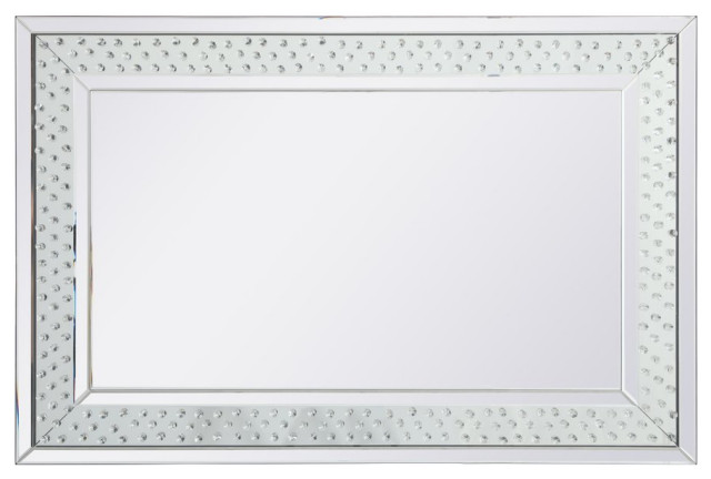 Elegant MR913248 Sparkle Collection Crystal Mirror 32x48 Inch ...
