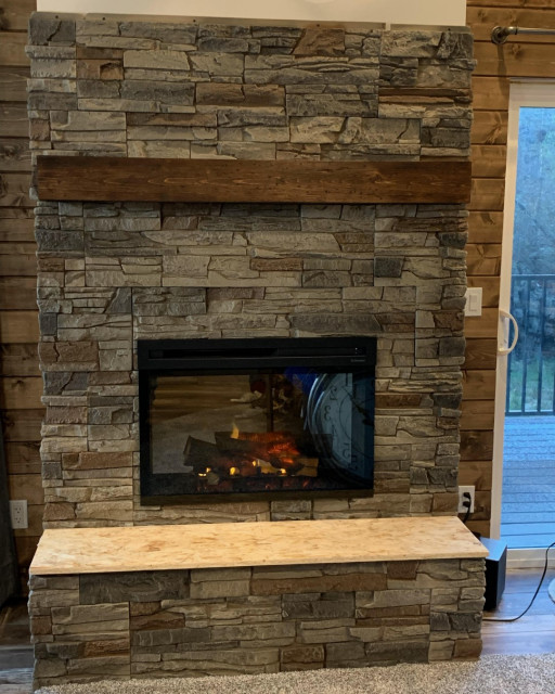 Allen’s Cozy Fireplace Interior Design Using Kenai Stacked Stone ...
