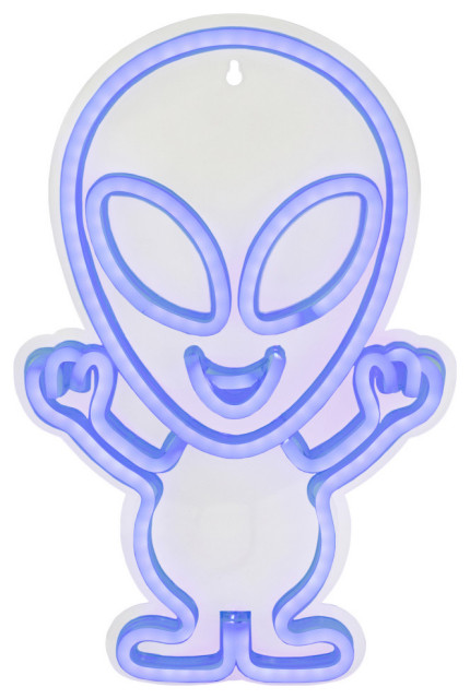 16.75" LED Neon Style Alien Wall Sign - Modern - Novelty Lighting - by ...