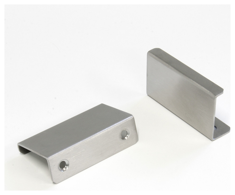 RCH Modern Stainless Steel Finger Edge Pull, Various Finishes (2 Pack ...