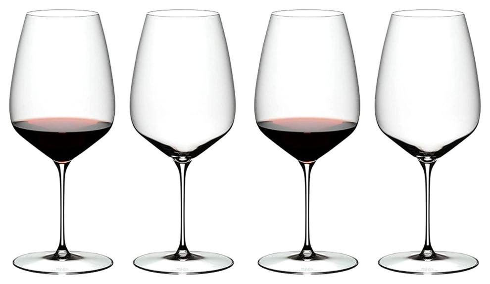 Riedel Veloce 4-Piece Cabernet/Merlot Wine Glass Set, 28 oz ...