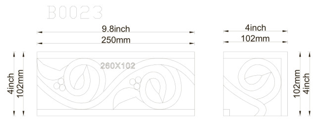 Marble Mosaic Border Bathroom Listello Tile Garden Gold 4x9.8 Tumbled ...