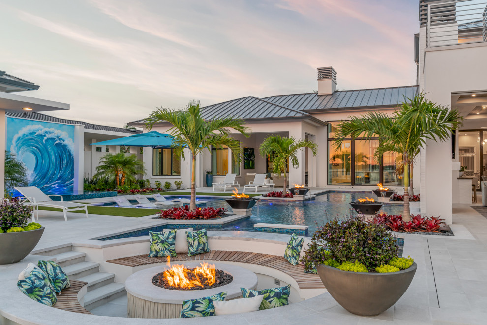 Waterside Private Residence - Beach Style - Patio - Miami - by ...