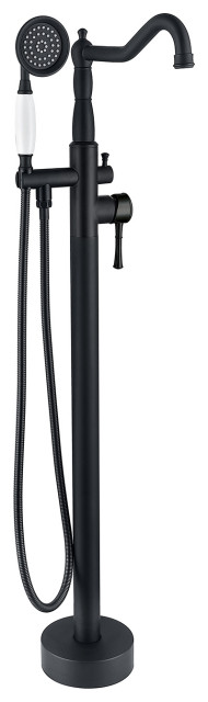 Single Handle Classical Freestanding Bathtub Faucet with Hand Shower ... Single Handle Classical Freestanding Bathtub Faucet with Hand Shower ...