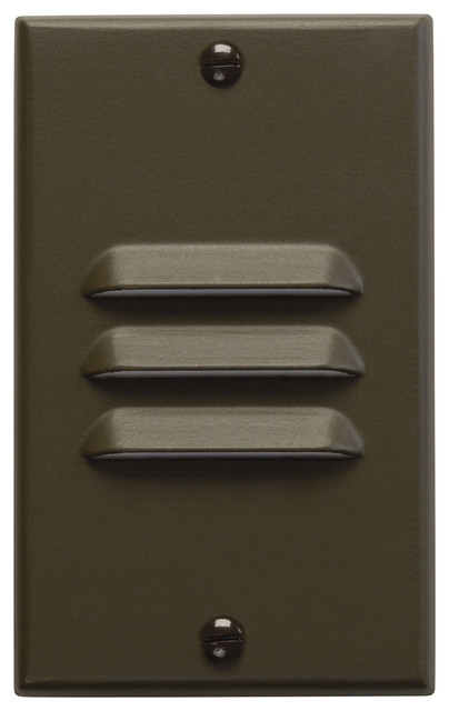 Kichler LED Step Light Vertical Louver, Architectural Bronze ...