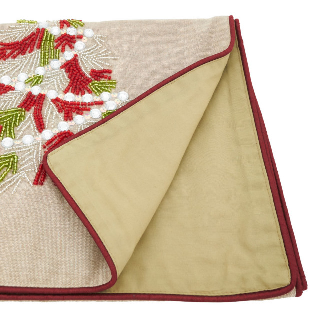 Beaded Christmas Tree Table Runner - Contemporary - Table Runners - by ...