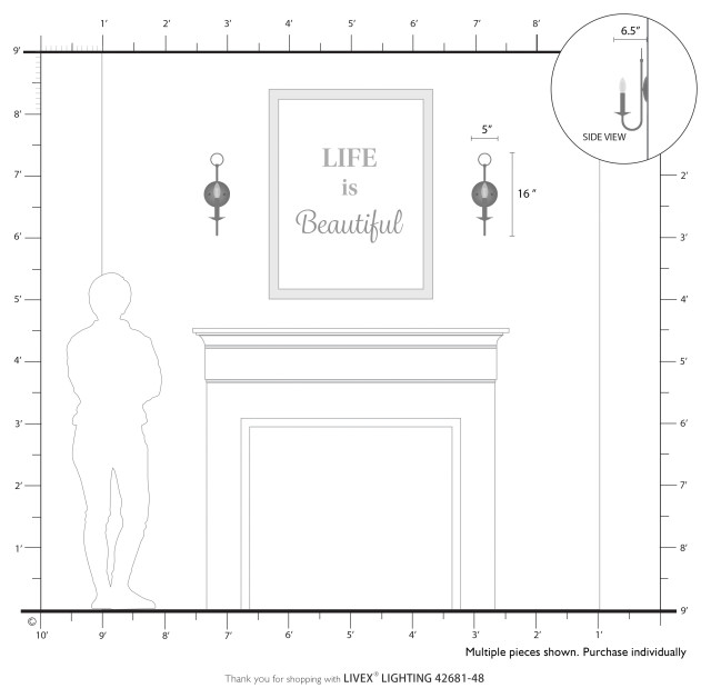 Estate 1-Light Antique Gold Leaf Single Sconce - Transitional - Wall ...