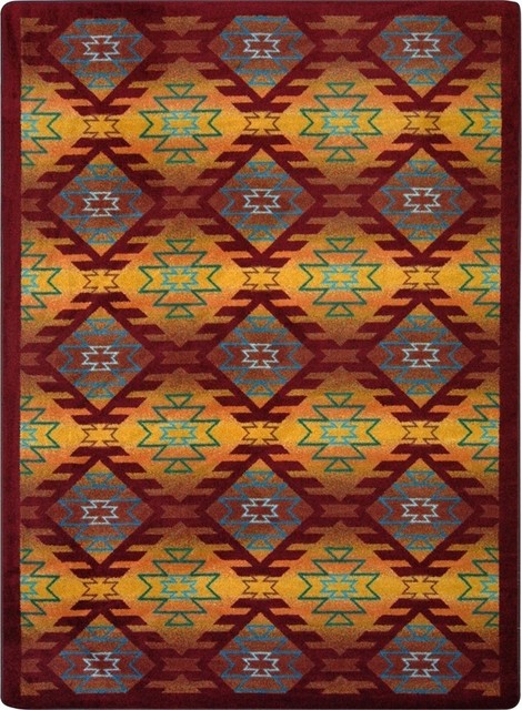 Kaleidoscope, Whimsical Area Rug, Canyon Ridge, 3'10"X5'4", Mesa Sunset ...