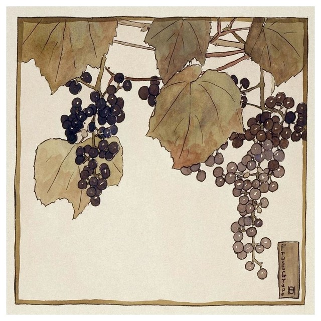 "Frost Grape" Digital Paper Print by Hannah Borger Overbeck, 20"x20 ...