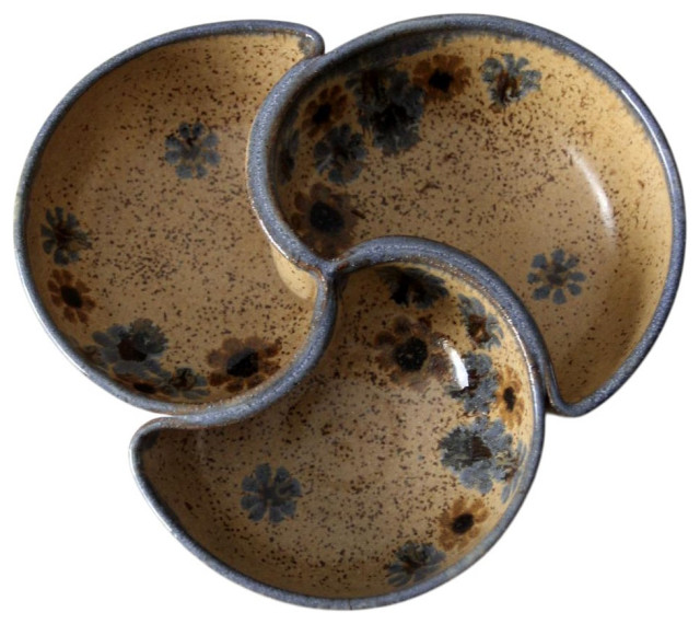 Consigned, Vintage Studio Pottery Divided Bowl - Contemporary ...