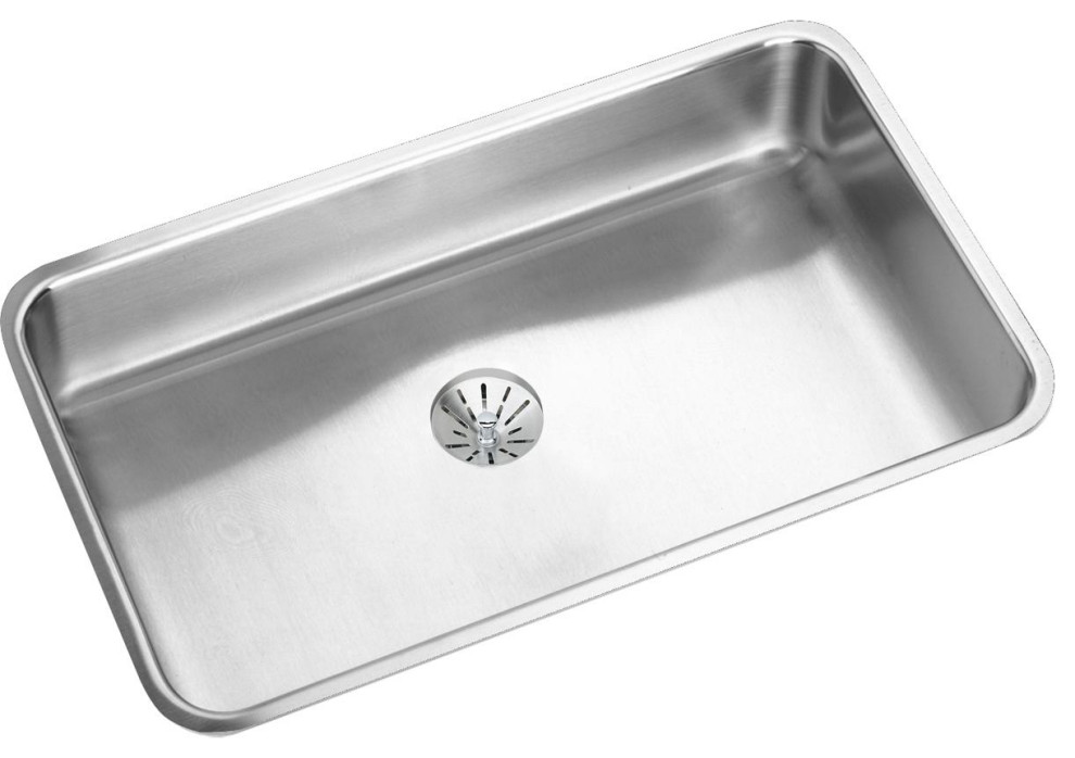 ELUHAD281655PD Lustertone Classic Stainless Steel ADA Sink with Perfect ...