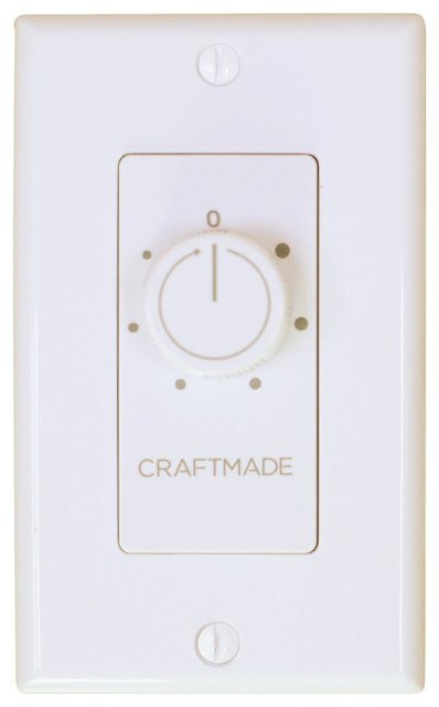 Craftmade 6 Speed Wall Control, White - Transitional - Timers And ...