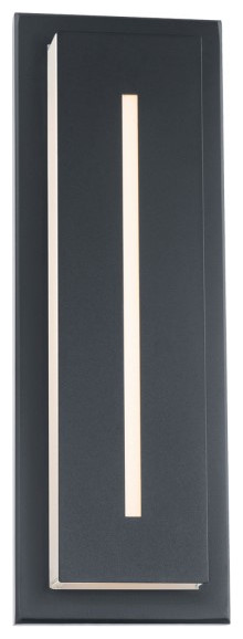 Midnight LED Outdoor Wall Sconce, Black - Contemporary - Outdoor Wall ...