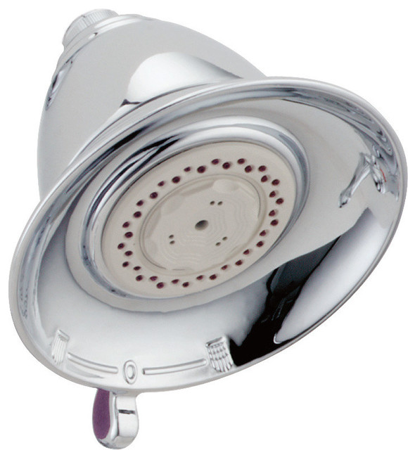 Delta Showering Components Premium 3-Setting Shower Head, Chrome ...