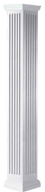 Endura-Craft Craftsman Classic, Square Non-Tapered, Fluted Column, 14 ...