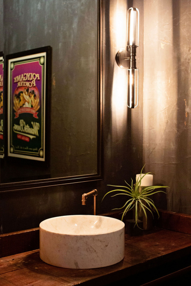 Steampunk inspired bar - Industrial - Powder Room - Kansas City - by ...