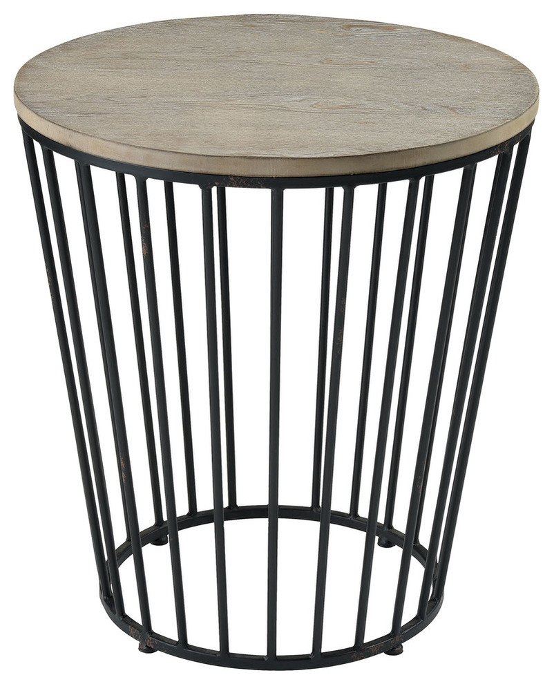 Elk Home Oil Creek Accent Table - Industrial - Side Tables And End ...