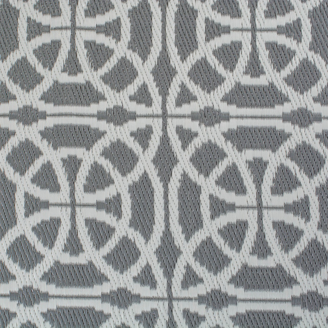 Gray Infinity Circle Outdoor Rug 4X6 Ft - Contemporary - Outdoor Rugs ...