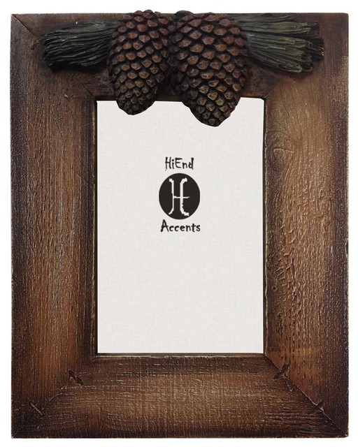 Pine Cone Frame, 4"x6" - Farmhouse - Picture Frames - by HiEnd Accents ...