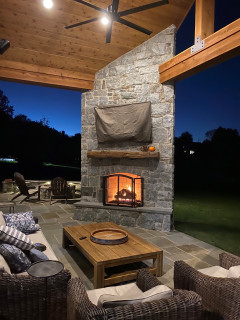 Outdoor All Season Covered Patio - Rustic - Patio - DC Metro - by Great ...