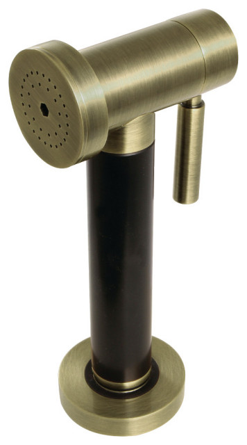 Kingston Brass KSSPR3K Brass Kitchen Side Sprayer With Black Grip ...
