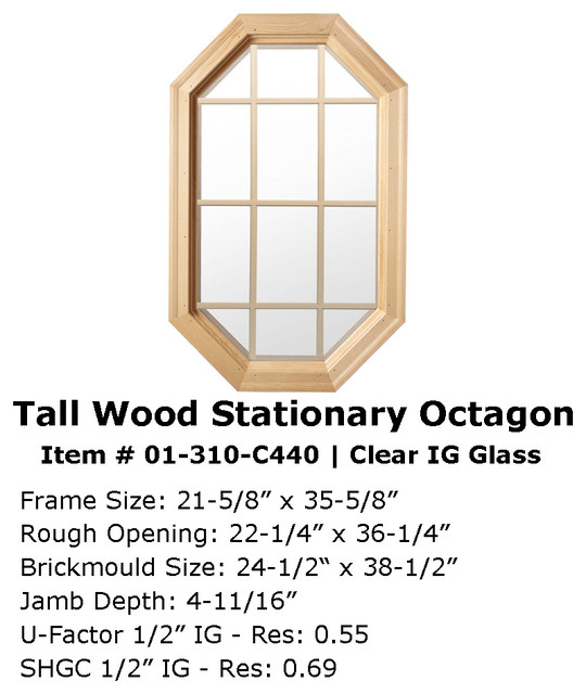 Tall Cabin Light 4 Season Wood Window With Grille - Transitional ...