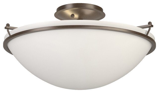 Plain Large Semi-Flush - Transitional - Flush-mount Ceiling Lighting ...