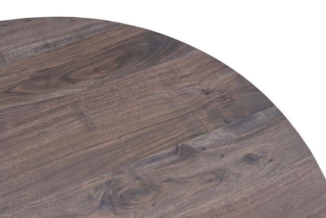 Bronx Bistro Crank Table, Dark Brown - Industrial - Indoor Pub And ...