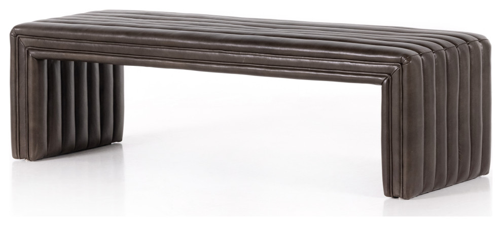 Augustine Bench, Deacon Wolf - Contemporary - Upholstered Benches - by ...