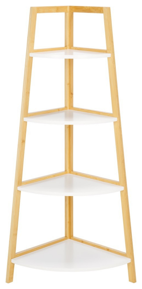 Safavieh Rainier 4 Tier Corner Shelf - Scandinavian - Display And Wall ...