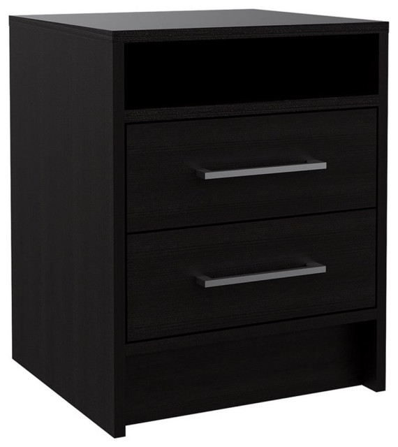 Home Square 2-Piece Set with 3 Door Wood Armoire and Nightstand ...